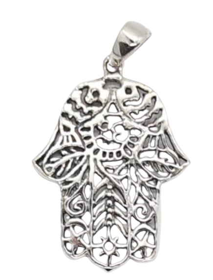Sterling Silver Hamsa Pendant | The Living Earth Co.